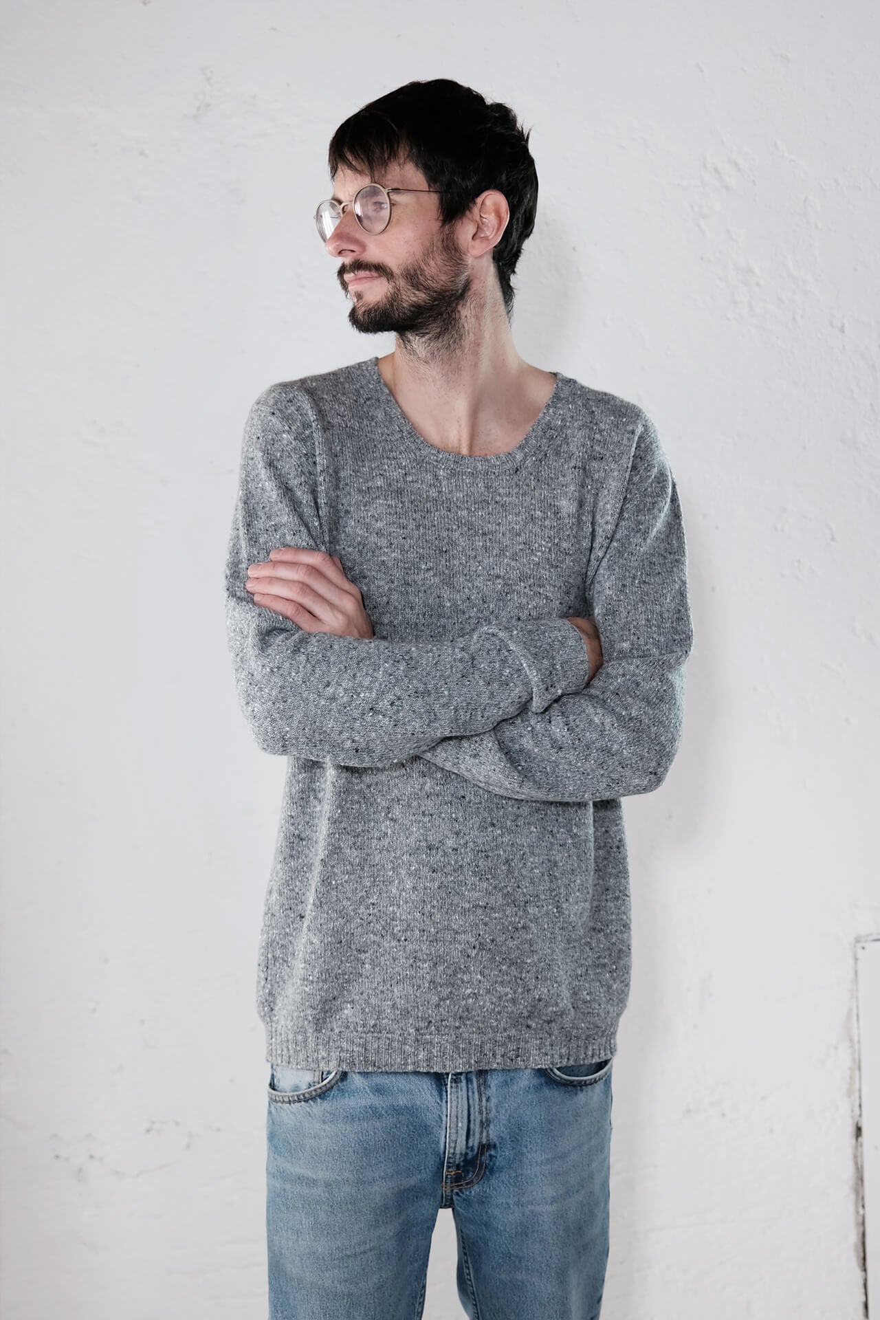 amon 2111401 men tweed round neck – Amon Store Prien